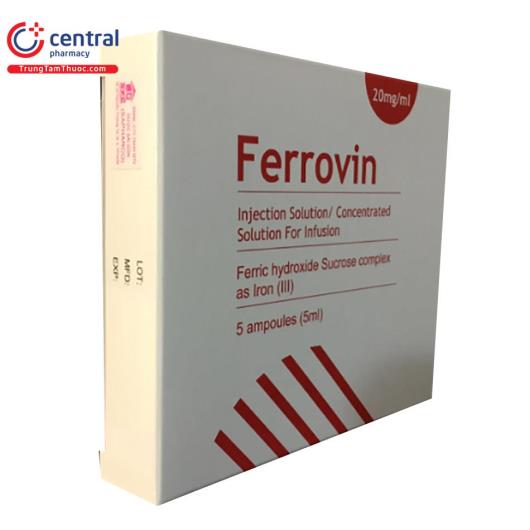 [CHÍNH HÃNG] Thuốc Ferrovin 100mg/5ml - Phòng và điều trị thiếu máu
