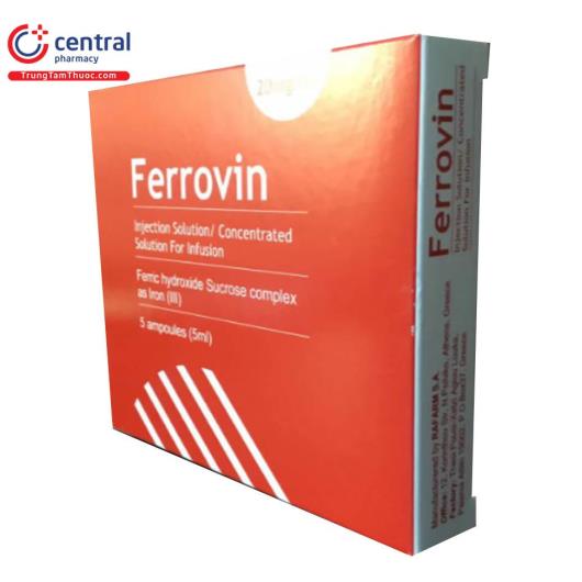 [CHÍNH HÃNG] Thuốc Ferrovin 100mg/5ml - Phòng và điều trị thiếu máu