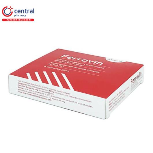 [CHÍNH HÃNG] Thuốc Ferrovin 100mg/5ml - Phòng và điều trị thiếu máu