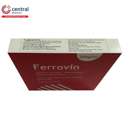 [CHÍNH HÃNG] Thuốc Ferrovin 100mg/5ml - Phòng và điều trị thiếu máu