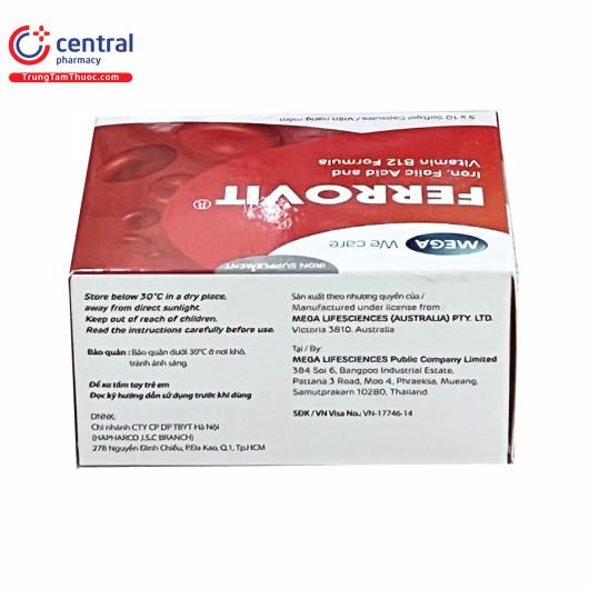 Thuốc bổ máu Ferrovit: Tác dụng, liều dùng và giá bán