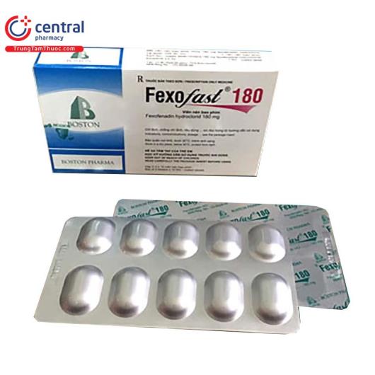 [CHÍNH HÃNG] Thuốc Fexofast 180 - Thuốc chống dị ứng của Boston
