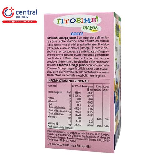 [CHÍNH HÃNG] Siro Fitobimbi Omega Junior giúp trẻ phát triển trí não