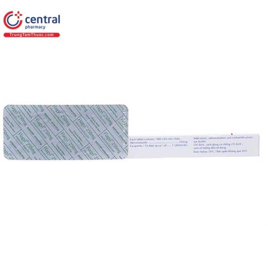Thuốc Flagyl 250mg (Metronidazole 250mg): tác dụng, chỉ định, giá bán