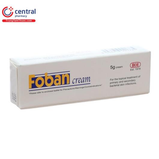 [CHÍNH HÃNG] Thuốc Foban Cream 5g trị chốc, viêm nang lông