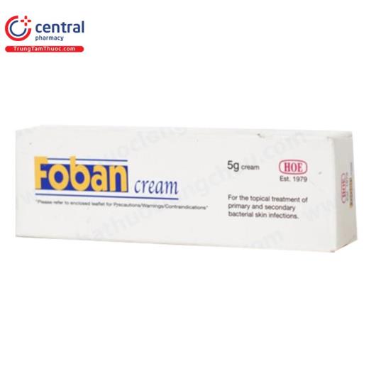 [CHÍNH HÃNG] Thuốc Foban Cream 5g trị chốc, viêm nang lông