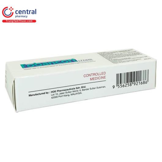 [CHÍNH HÃNG] Thuốc Fobancort Cream 5g trị chốc, viêm nang lông