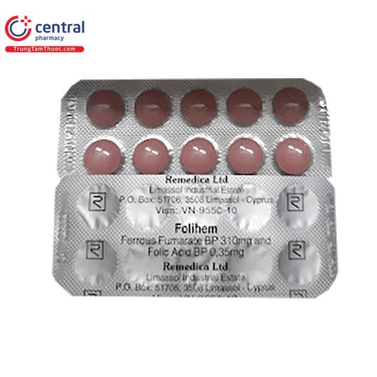 [CHÍNH HÃNG] Thuốc Folihem: Điều trị và phòng ngừa thiếu máu