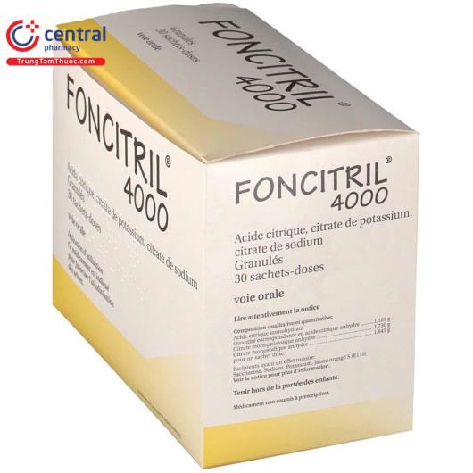 [CHÍNH HÃNG] Thuốc Foncitril 4000 điều trị sỏi niệu, bệnh Gút