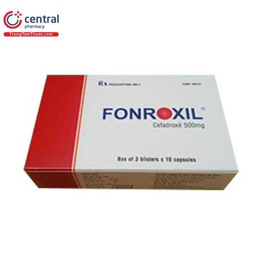 Thuốc Fonroxil (Cefadroxil 500mg): Tác dụng - Chỉ định, Liều lượng
