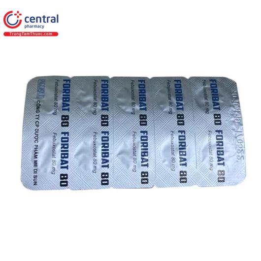 Thuốc Foribat 80 trị Gout do tăng lượng acid uric trong máu mạn tính