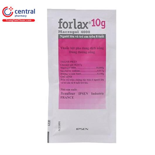 Thuốc Forlax 10g - Thuốc có tác dụng điều trị táo bón