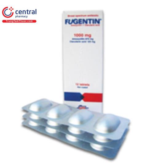 [CHÍNH HÃNG] Thuốc điều trị nhiễm khuẩn Fugentin 1000mg (vỉ)