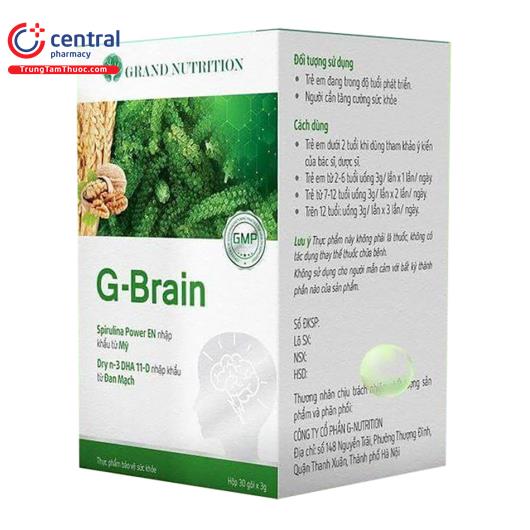 [CHÍNH HÃNG] Cốm G-Brain hỗ trợ phát triển trí não ở trẻ