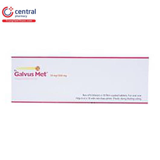 Thuốc Galvus Met 50mg/1000mg - thuốc điều trị tiểu đường