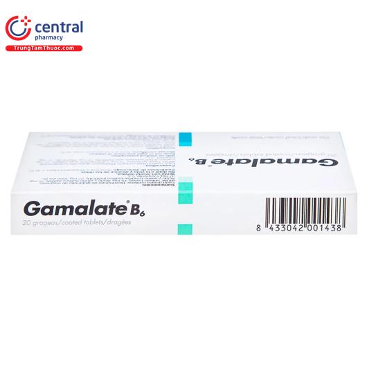 Thuốc Gamalate B6 (hộp 20 viên): tác dụng, liều dùng, lưu ý khi dùng