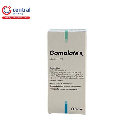 Thuốc Gamalate B6 Solution hỗ trợ điều trị suy nhược thần kinh