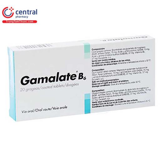 Thuốc Gamalate B6 (hộp 20 viên): tác dụng, liều dùng, lưu ý khi dùng