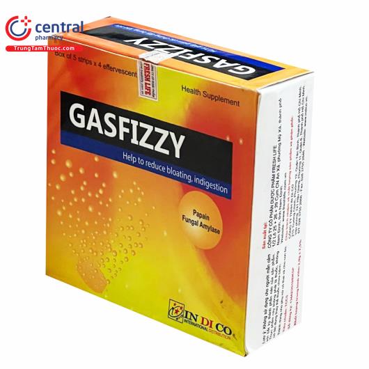 Viên sủi Gasfizzy giúp giảm tình trạng chướng bụng, đầy hơi