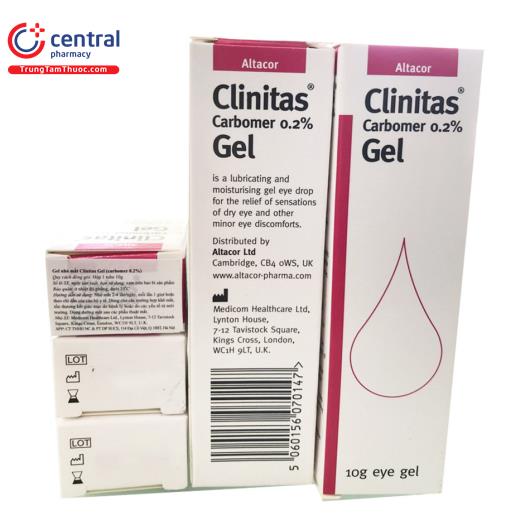[CHÍNH HÃNG] Gel tra mắt Clinitas 0,2% - Giảm khô mắt toàn diện