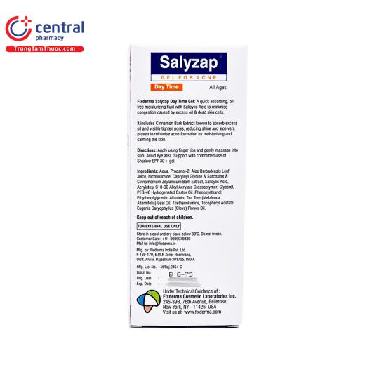 [CHÍNH HÃNG] Thuốc Gel Trị Mụn Fixderma Salyzap Gel For Acne ( Ban Ngày ...