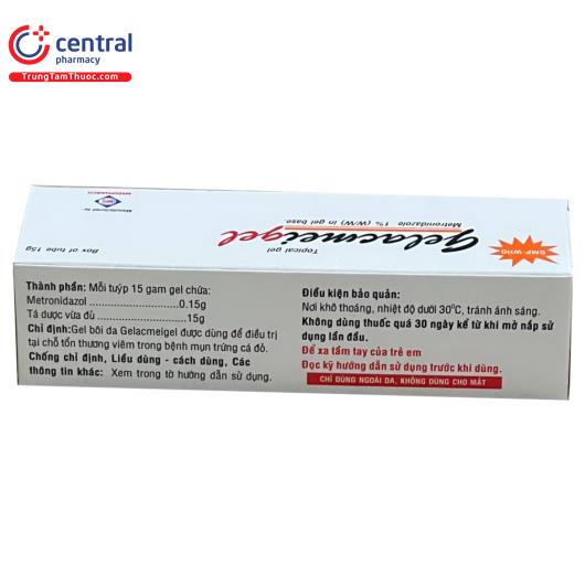 Thuốc Gelacmeigel 15g điều trị mụn trứng cá nhanh chóng nhất