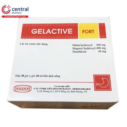 [CHÍNH HÃNG] Thuốc Gelactive Fort - Giảm ợ chua, nóng bụng