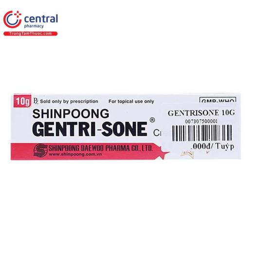 [CHÍNH HÃNG] Thuốc Gentrisone 10g trị viêm da, dị ứng da, nấm da