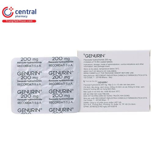 Thuốc Genurin 200mg - Điều trị các triệu chứng khó tiểu, tiểu gấp