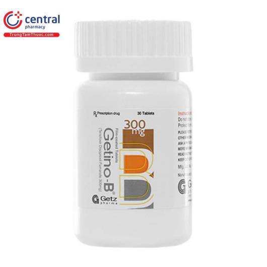 Thuốc Getino B 300mg: Chỉ định, liều dùng và lưu ý sử dụng