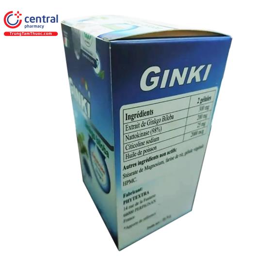 [CHÍNH HÃNG] Thuốc GINKI Ginkgo Biloba cải thiện chức năng não bộ