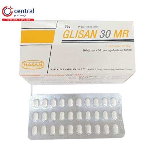 [CHÍNH HÃNG] Thuốc Glisan 30 MR - Thuốc điều trị tiểu đường