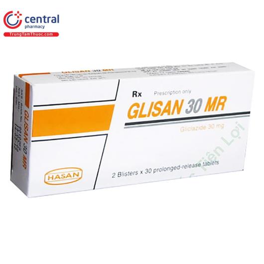 [CHÍNH HÃNG] Thuốc Glisan 30 MR - Thuốc điều trị tiểu đường
