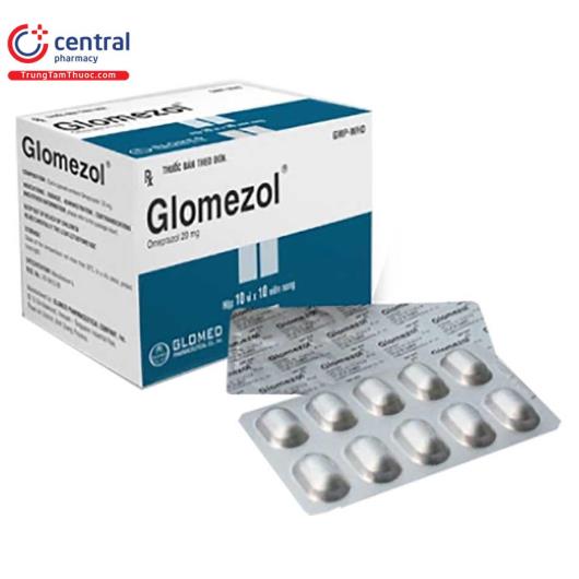 Thuốc Glomezol 20mg - Thuốc điều trị viêm loét dạ dày - tá tràng