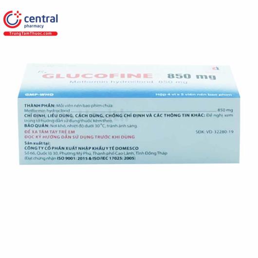 Thuốc Glucofine 850mg - Thuốc điều trị tiểu đường hiệu quả