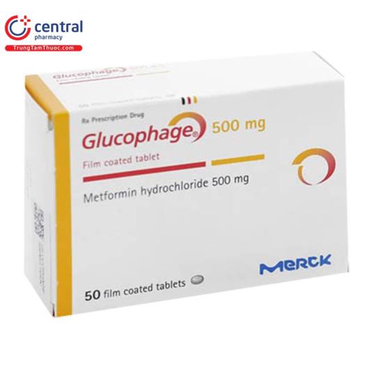 [CHÍNH HÃNG] Thuốc Glucophage 500mg điều trị tiểu đường type 2