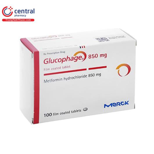 Thuốc Glucophage 850mg Merck: tác dụng, liều dùng, lưu ý