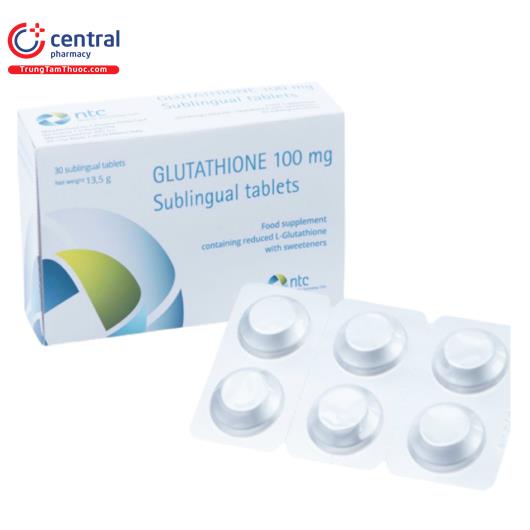 Viên ngậm Glutathione 100mg Sublingual Tablets giúp làm trắng da