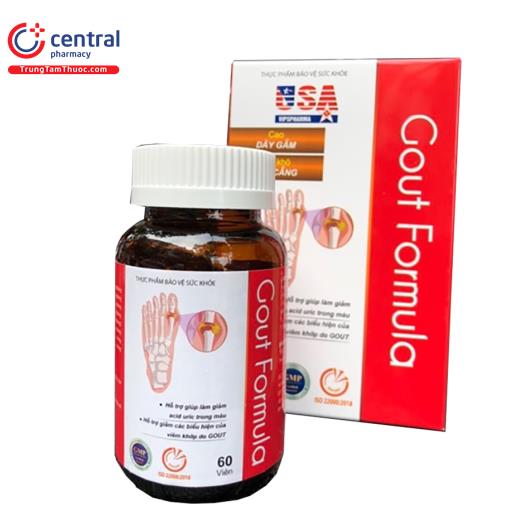Gout Formula lọ 60 viên - Loại bỏ cơn đau do gút cấp và mạn tính