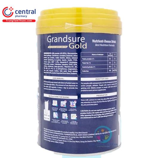 [CHÍNH HÃNG] Sữa non Grandsure Gold giúp xương khớp chắc khỏe
