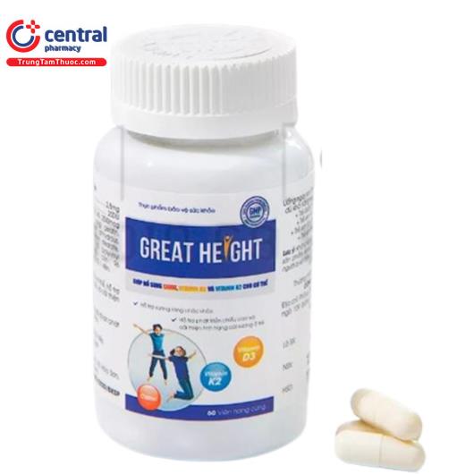 [CHÍNH HÃNG] Thuốc Great Height nâng cao tầm vóc trẻ em Việt Nam
