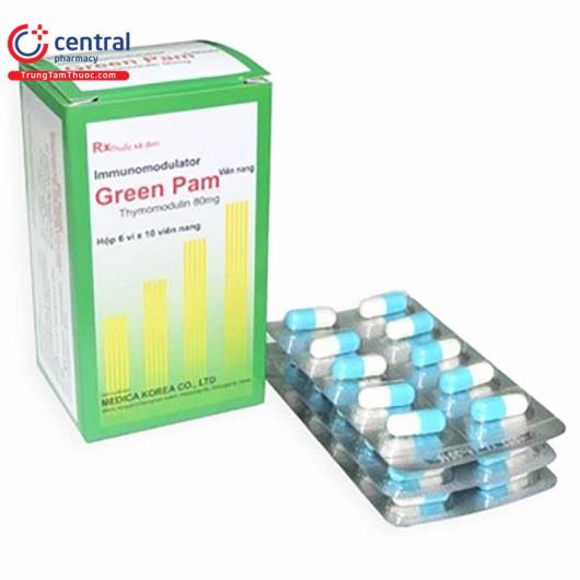 Thuốc Green Pam 80mg tăng cường hệ thống miễn dịch cho người bệnh