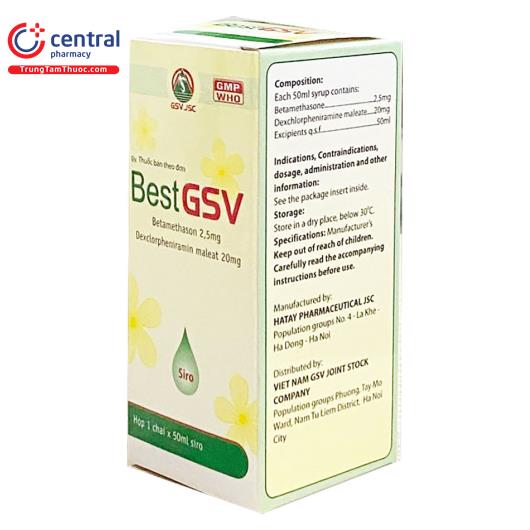 Thuốc Best GSV: Cách dùng, liều dùng, lưu ý khi sử dụng