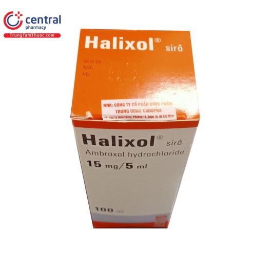 Thuốc long đờm Halixol 15mg/5ml: thuốc loãng đờm, giảm đờm cho trẻ