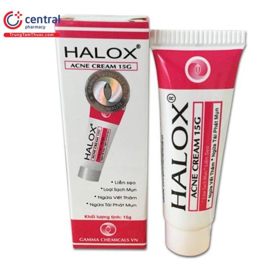 [CHÍNH HÃNG] Thuốc Halox Acne Cream 15g đặc trị các dạng mụn trứng cá