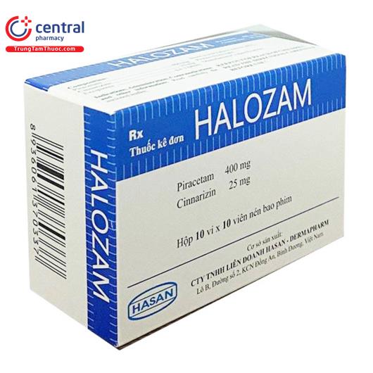 Thuốc Halozam 400mg/25mg giảm đau nửa đầu, say tàu xe