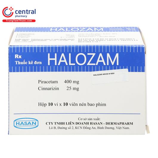Thuốc Halozam 400mg/25mg giảm đau nửa đầu, say tàu xe