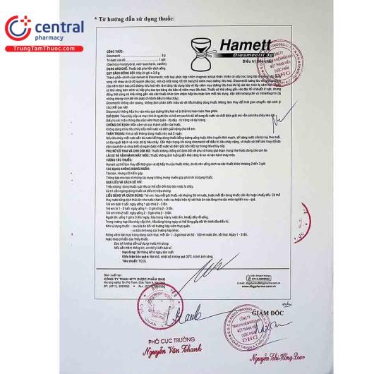 [CHÍNH HÃNG] Thuốc Hamett - Thuốc điều trị tiêu chảy