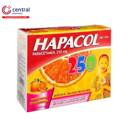 Thuốc Hapacol 250 giúp hạ sốt nhanh cho bé yêu: liều dùng, giá bán