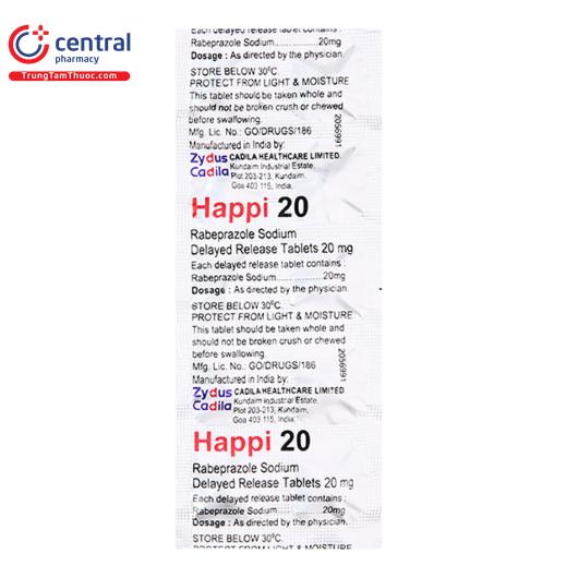 [CHÍNH HÃNG] Thuốc Happi 20 điều trị trào ngược dạ dày thực quản